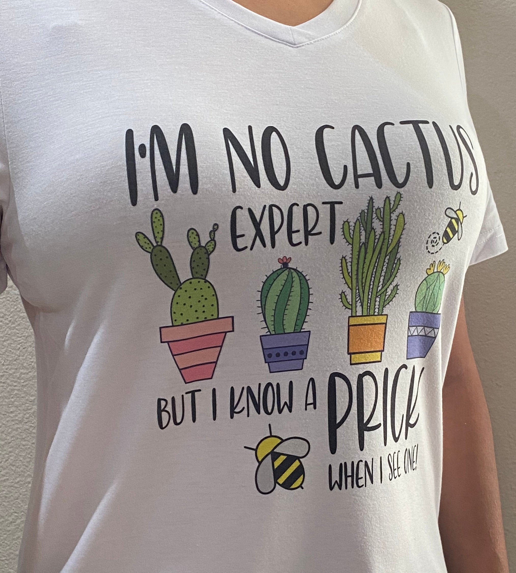Funny Cacti T-Shirt I'm No Cactus Expert But I Know A | Etsy