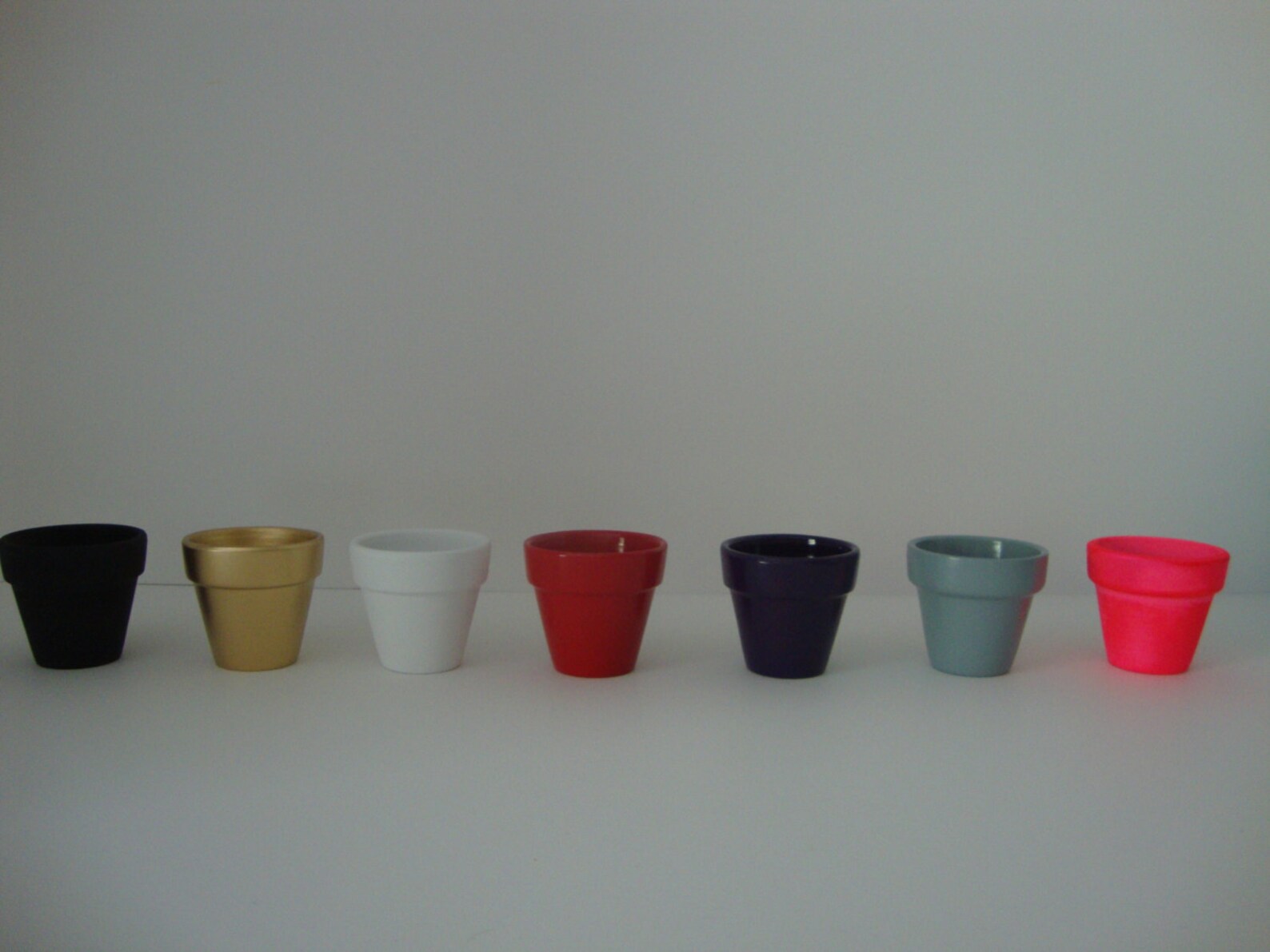 25 Painted 2 Clay Pot Set Pick Your Color DIY - Etsy