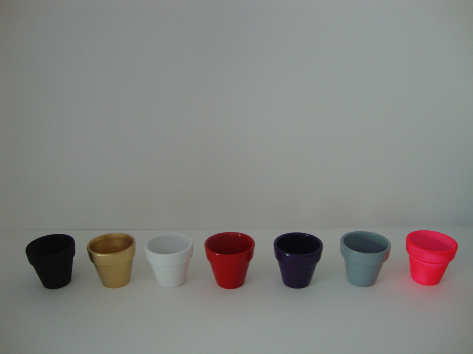 25 Painted 2 Clay Pot Set Pick Your Color DIY - Etsy