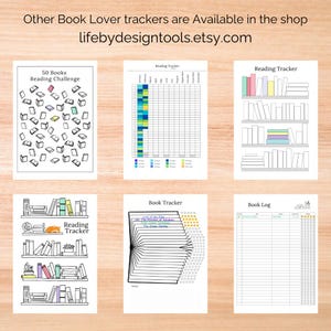 Printable Book Pages Tracker Template - Yearly & Monthly Reading Log ...
