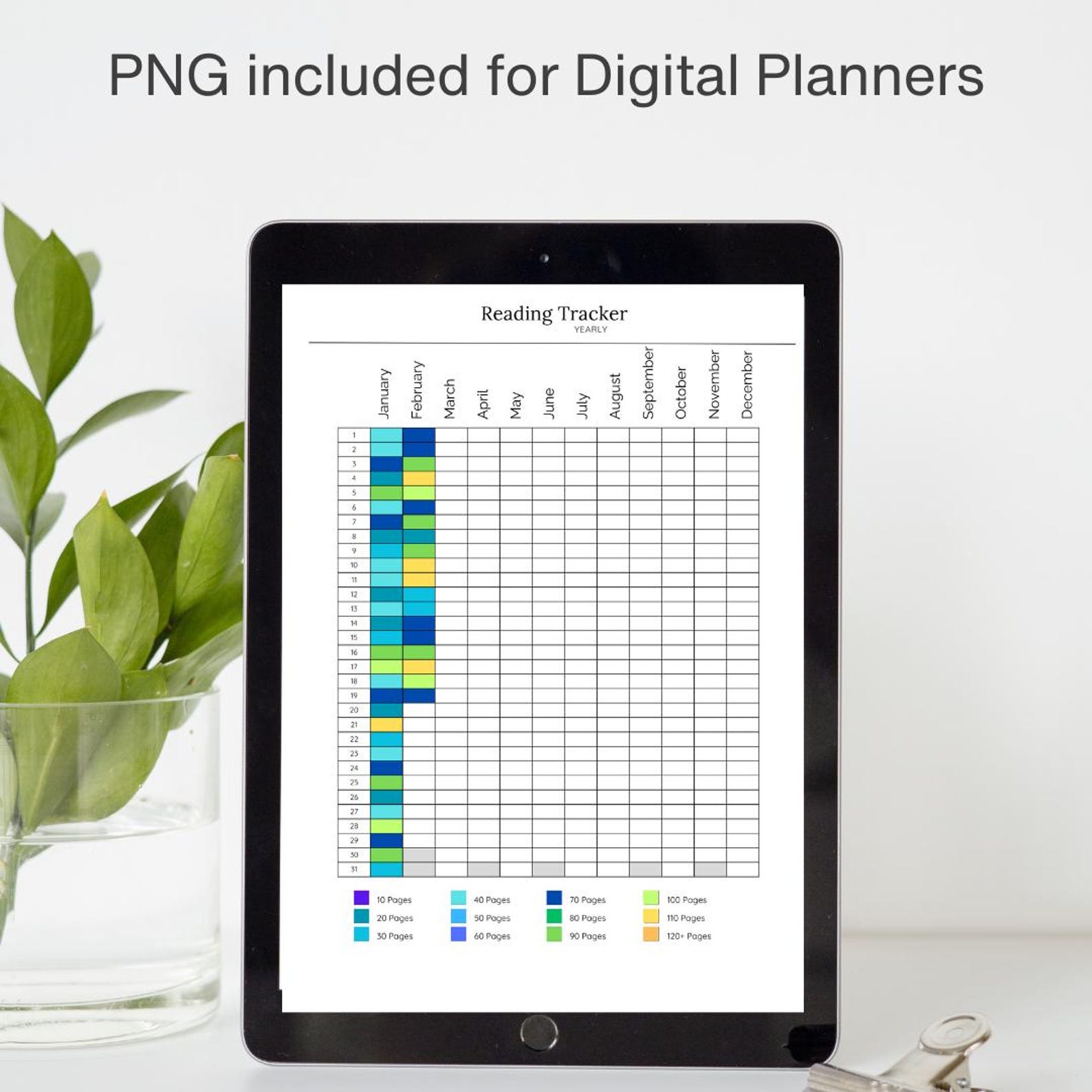 Printable Book Pages Tracker Template - Yearly & Monthly Reading Log ...