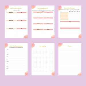 Manifestation Journal Printable Bundle - Manifestation Prompts, Vision ...