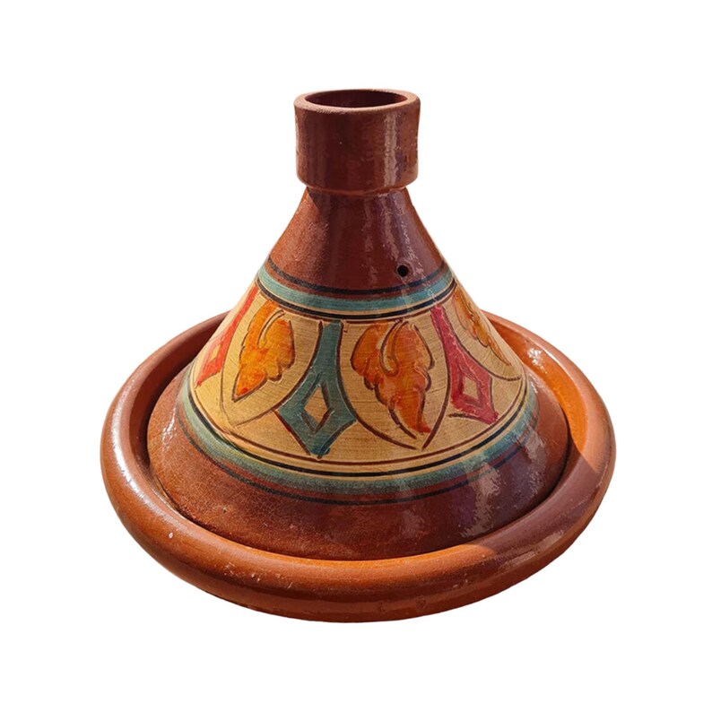 Authentic Moroccan Tagine, Hand Painted and Handmade Clay Pot for ...