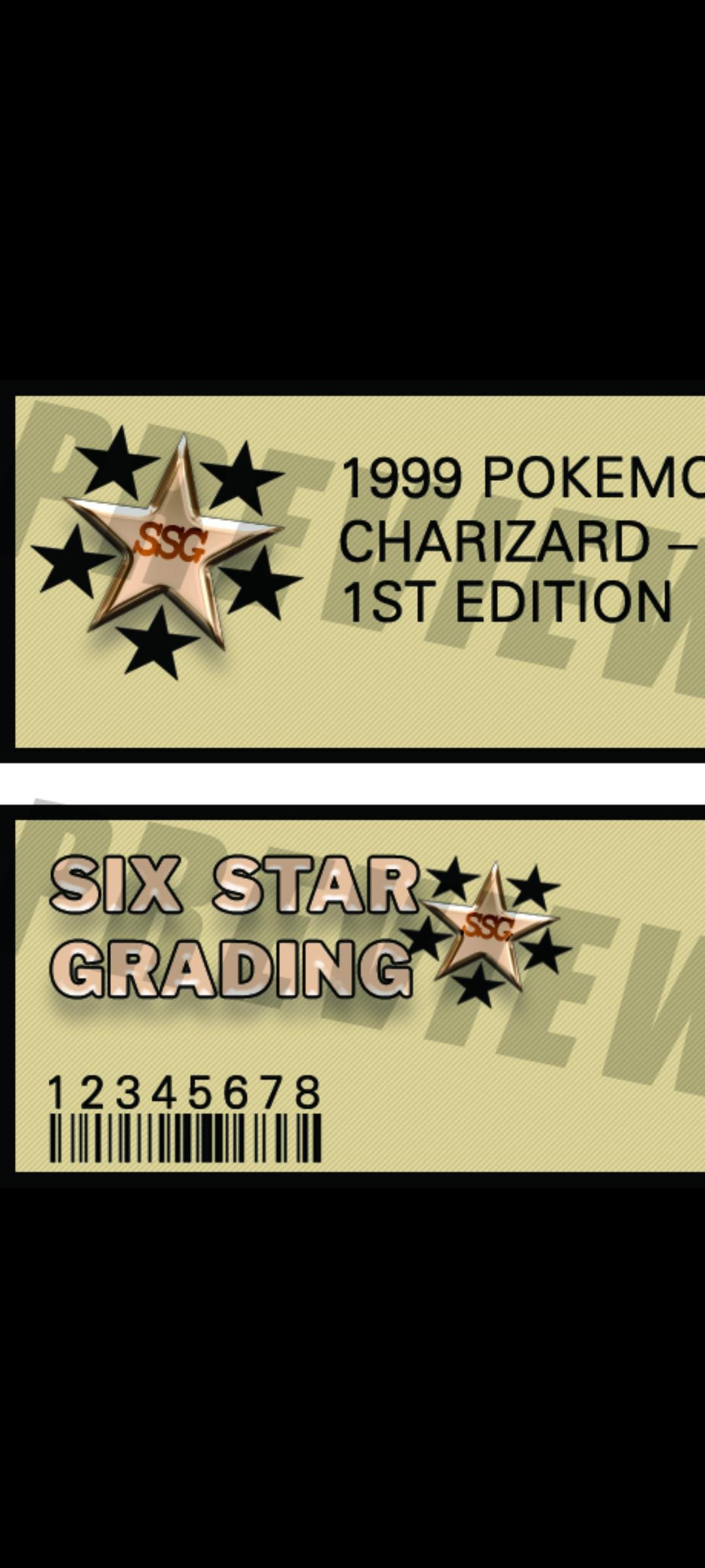 Custom Made "six Star Grading" Theme Grading Label for Grading Slabs ...