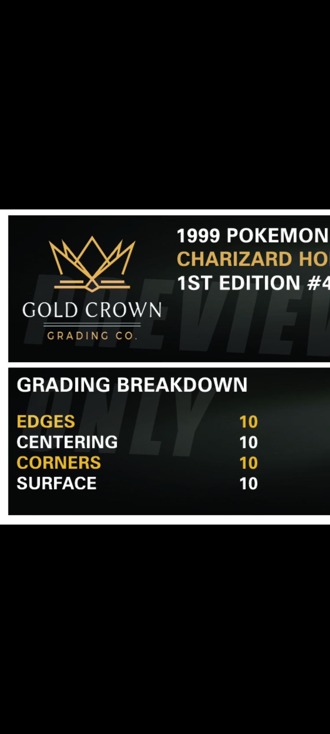 Custom Made "gold Crown Grading" Theme Grading Label for Grading Slabs ...