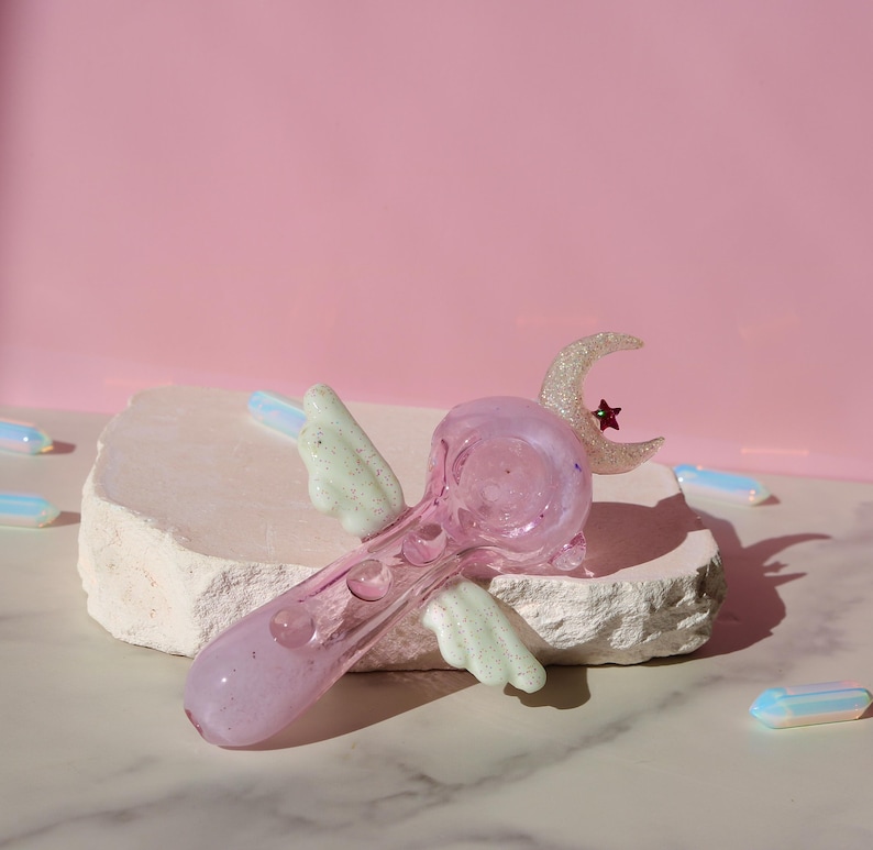 Lunar Star Sailor Moon Pipe- Girly Pipe- Cute Pipes- Girly Smoking Accessories - Etsy