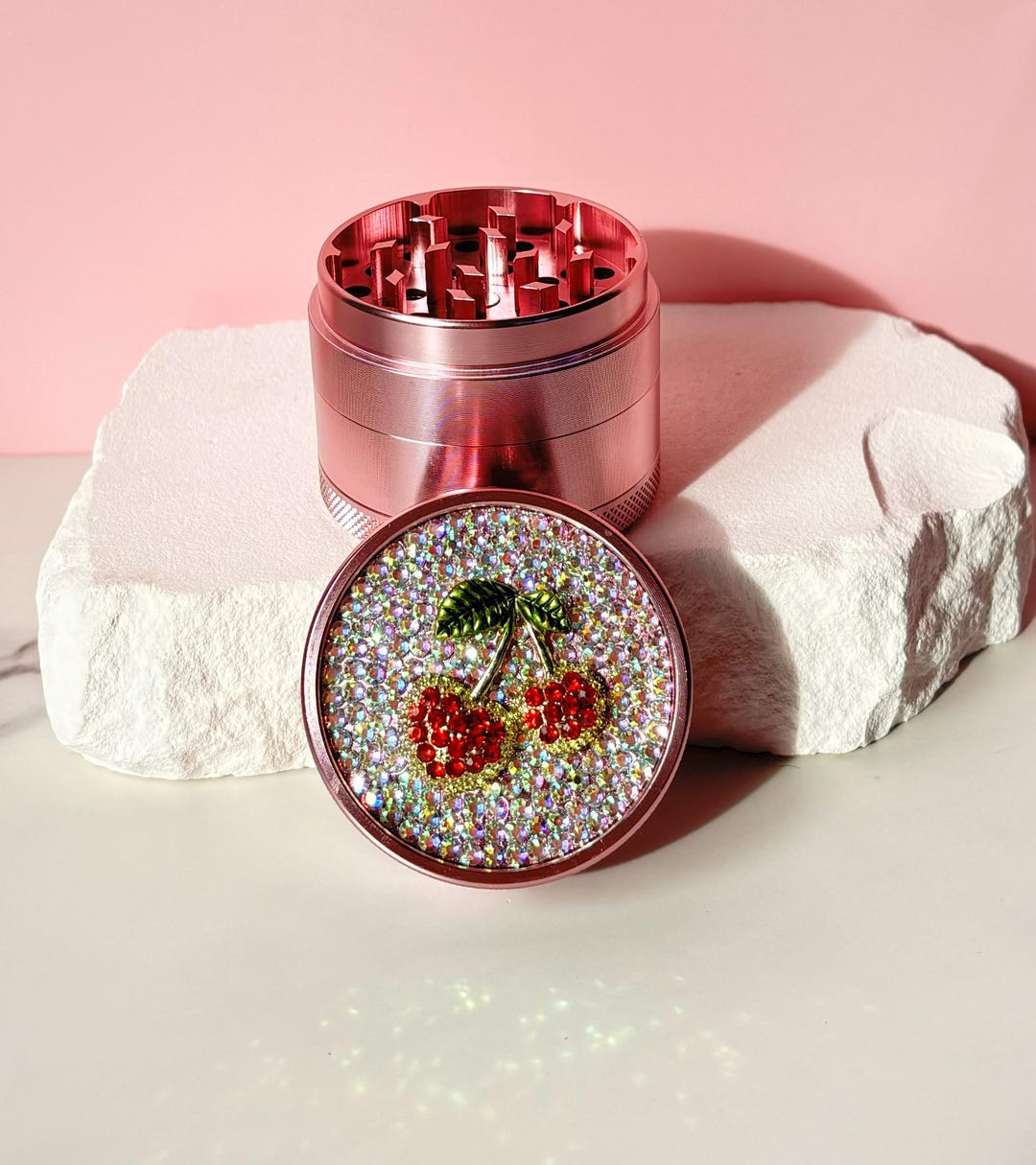Pink Heart Cherry Grinder- Cute Grinders- Girly Smoking Accessories - Etsy