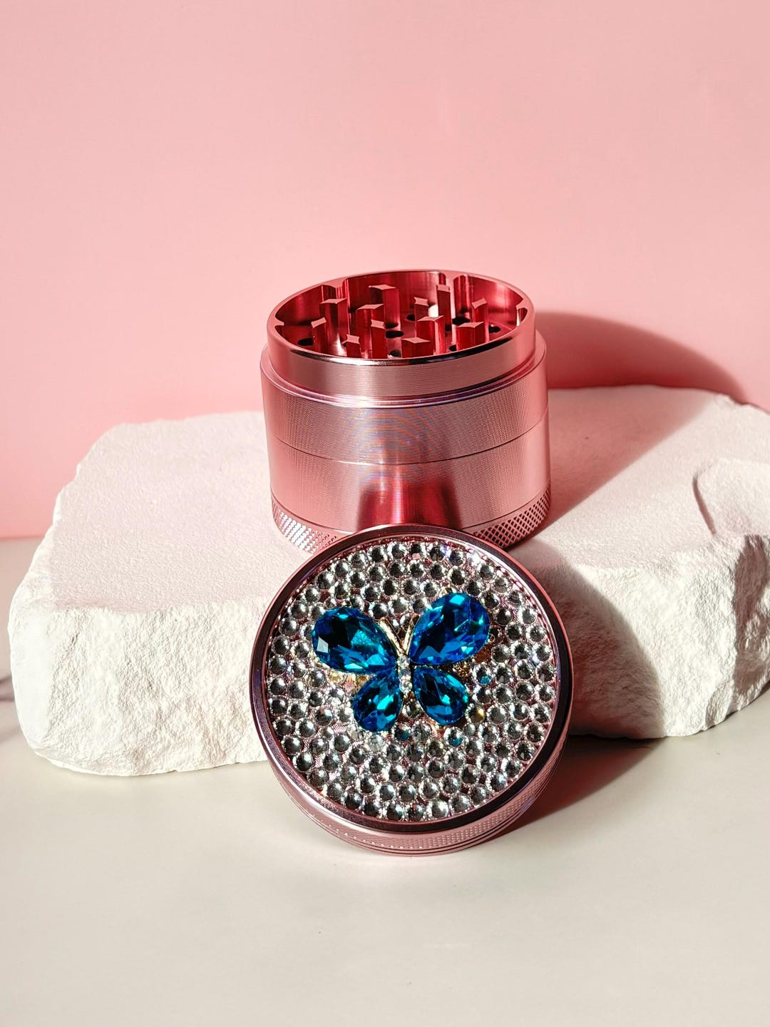 Pink Butterfly Grinder Cute Grinders Girly Smoking Accessories - Etsy