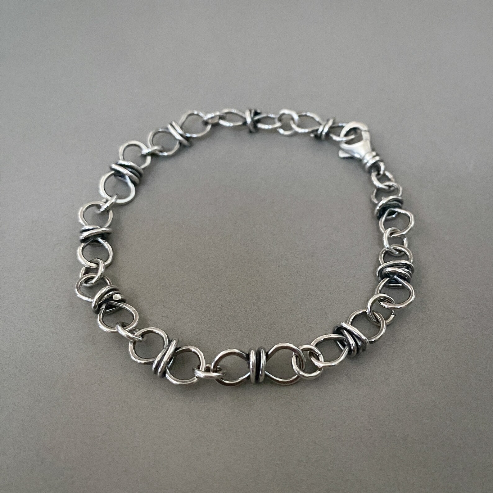 Sterling Silver Wrapped Infinity Chain - Etsy