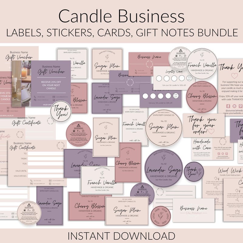 Candle Business Bundle - Etsy