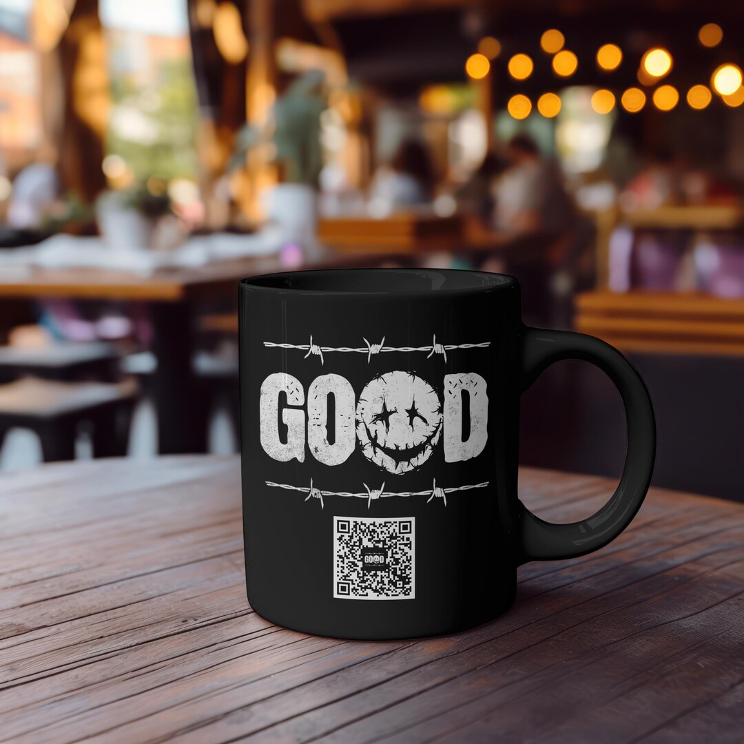 Personalized QR Code Coffee Mug, Custom QR Code Mug, Motivation Mug ...