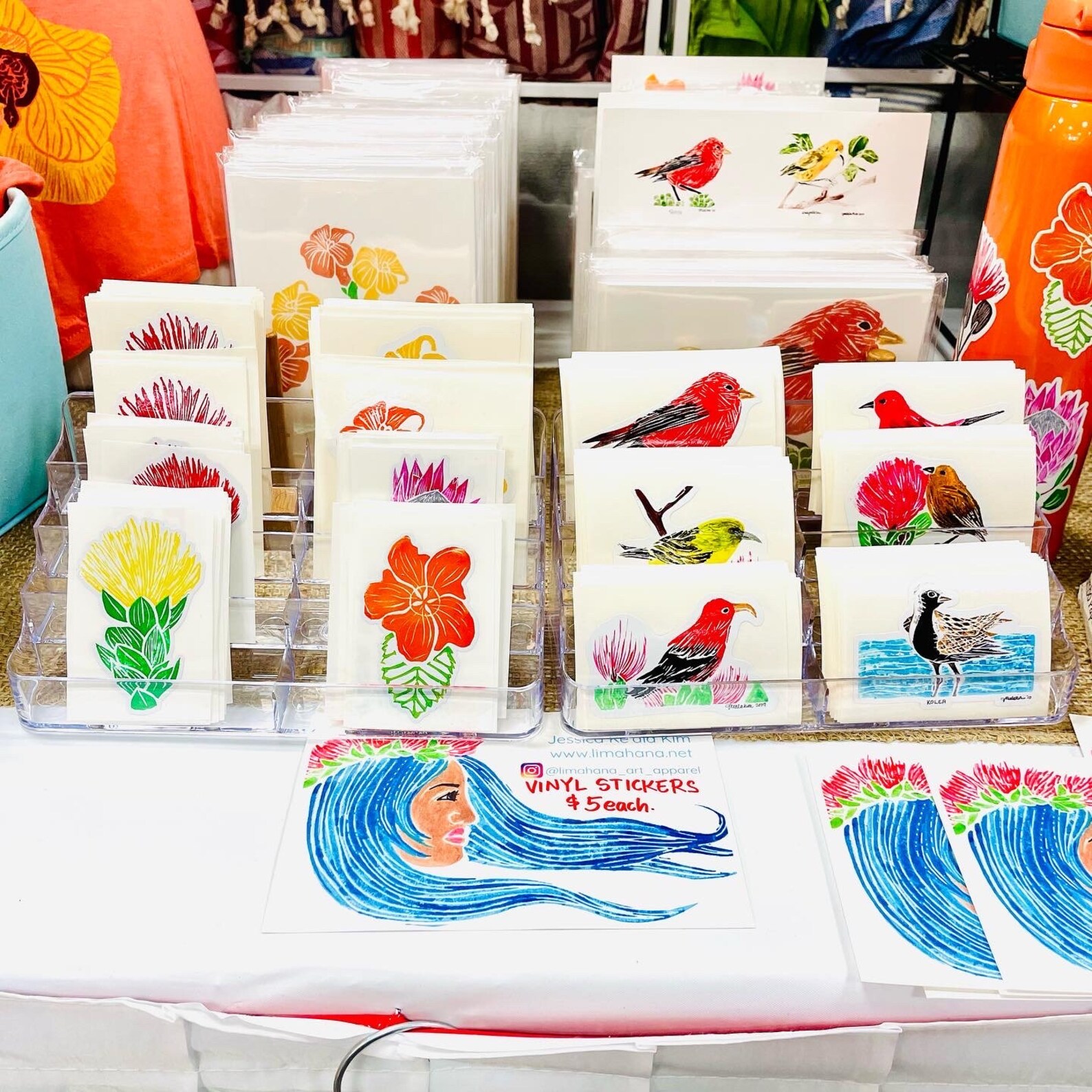 ʻŌhiʻa Lehua Mamo Vinyl Sticker - Etsy