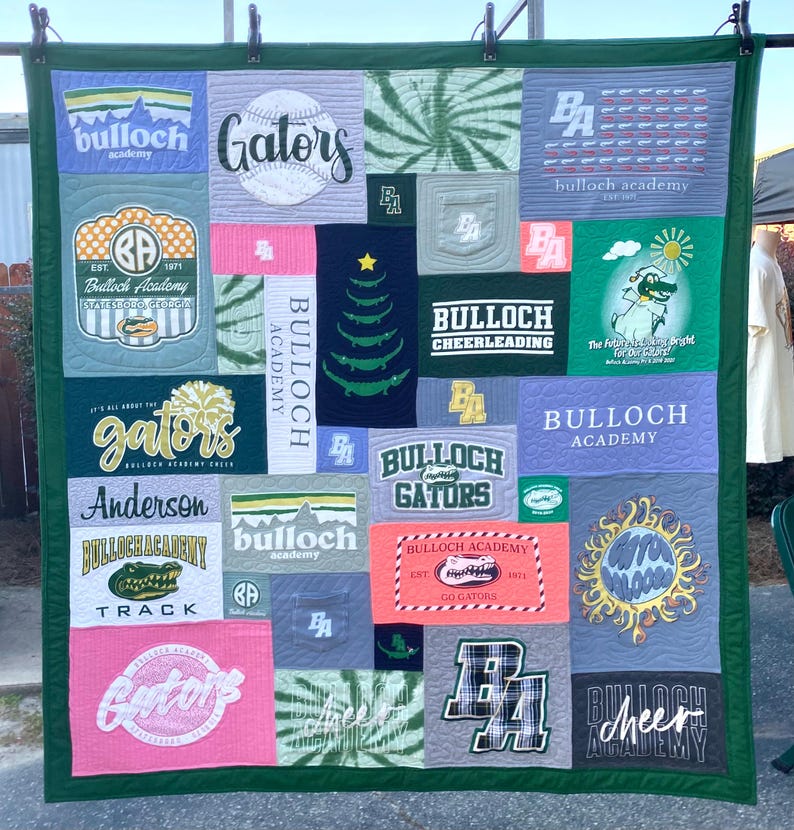 Custom T-shirt Memory Quilt Keepsake Blanket - Made From Your Shirts ...