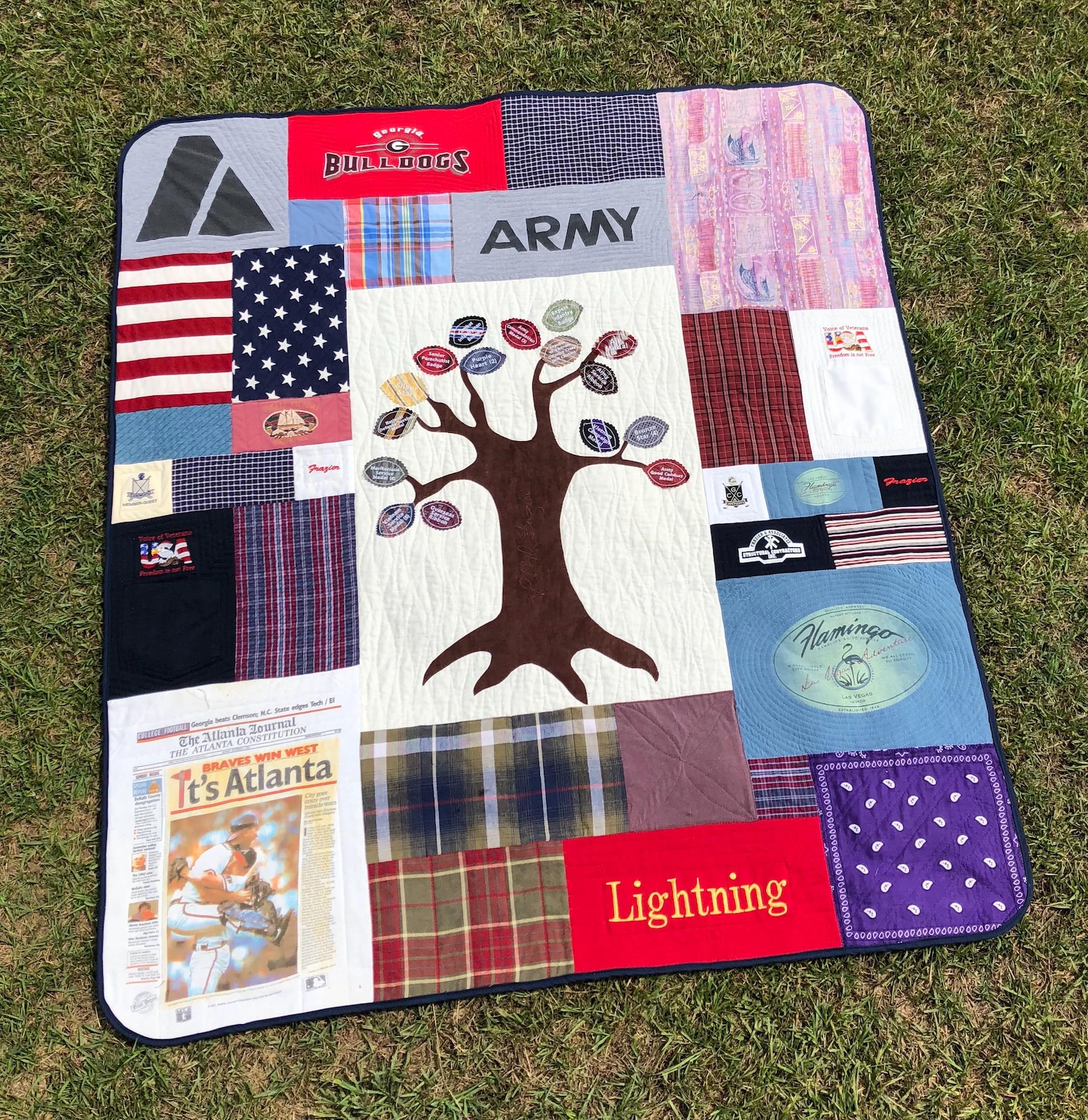 Custom T-shirt Memory Quilt Keepsake Blanket - Made From Your Shirts (deposit) - Etsy