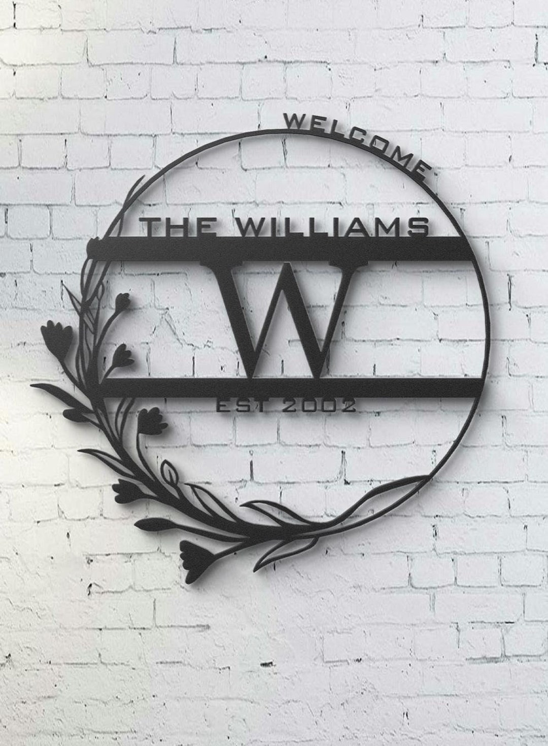 Custom Welcome Family Tree of Life Name Sign - Personalized Metal Wall ...