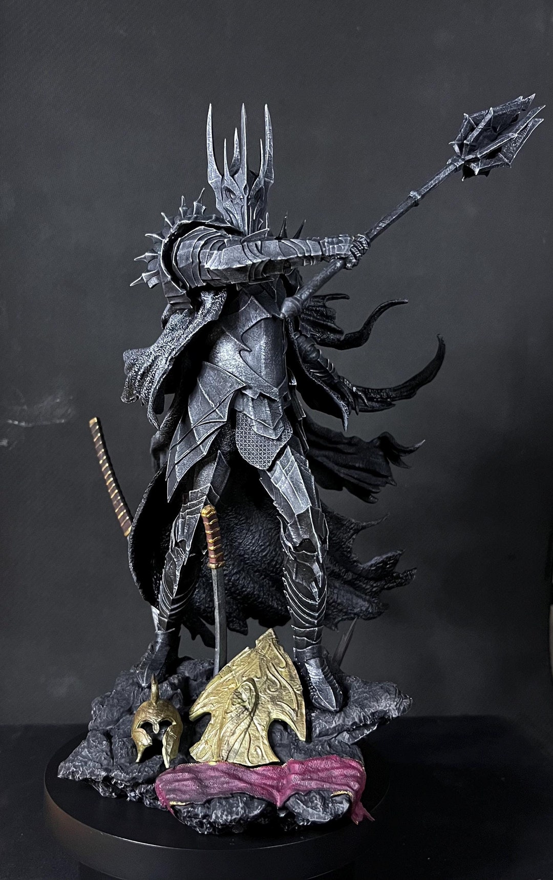 Collectible Figure Lord of the Rings Sauron 1/10th Scale Hand Painted ...