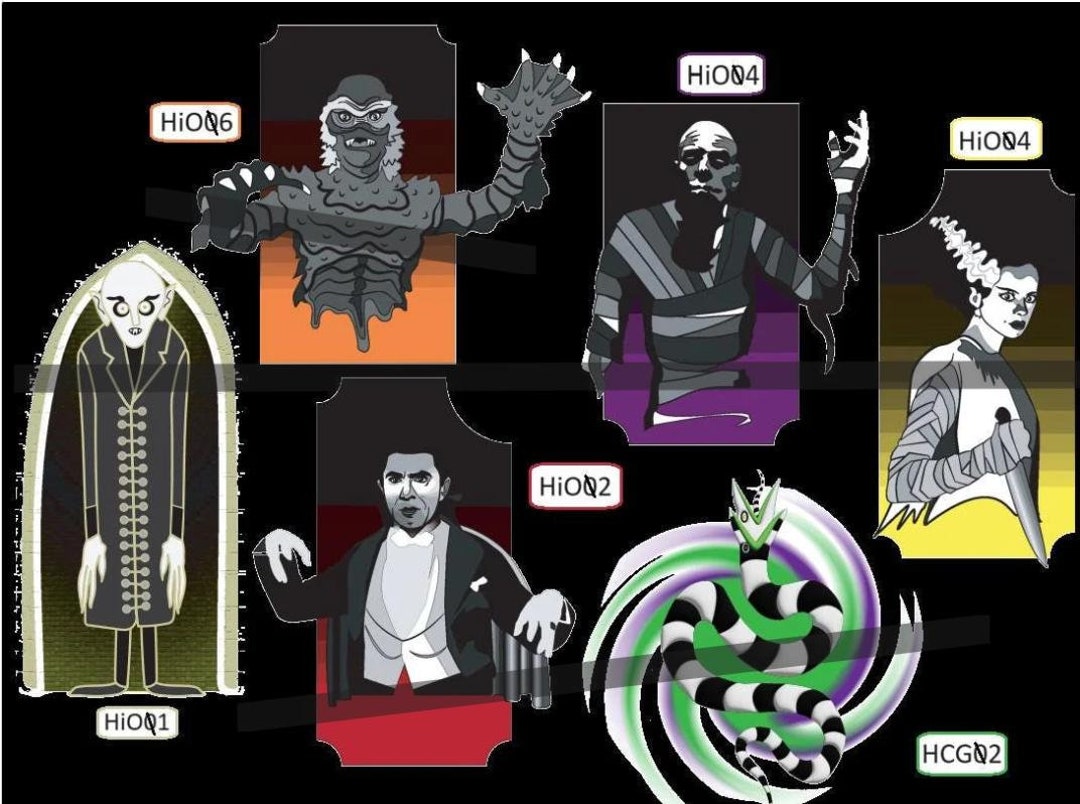 Horror Keychains, Pins, Stickers, Jewelry: Terrifier, Nosferatu ...