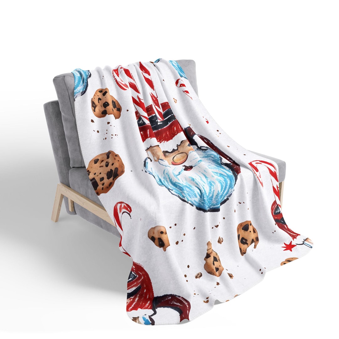 Cozy up With Santa Hot Coco Fleece Sherpa Blanket - Etsy