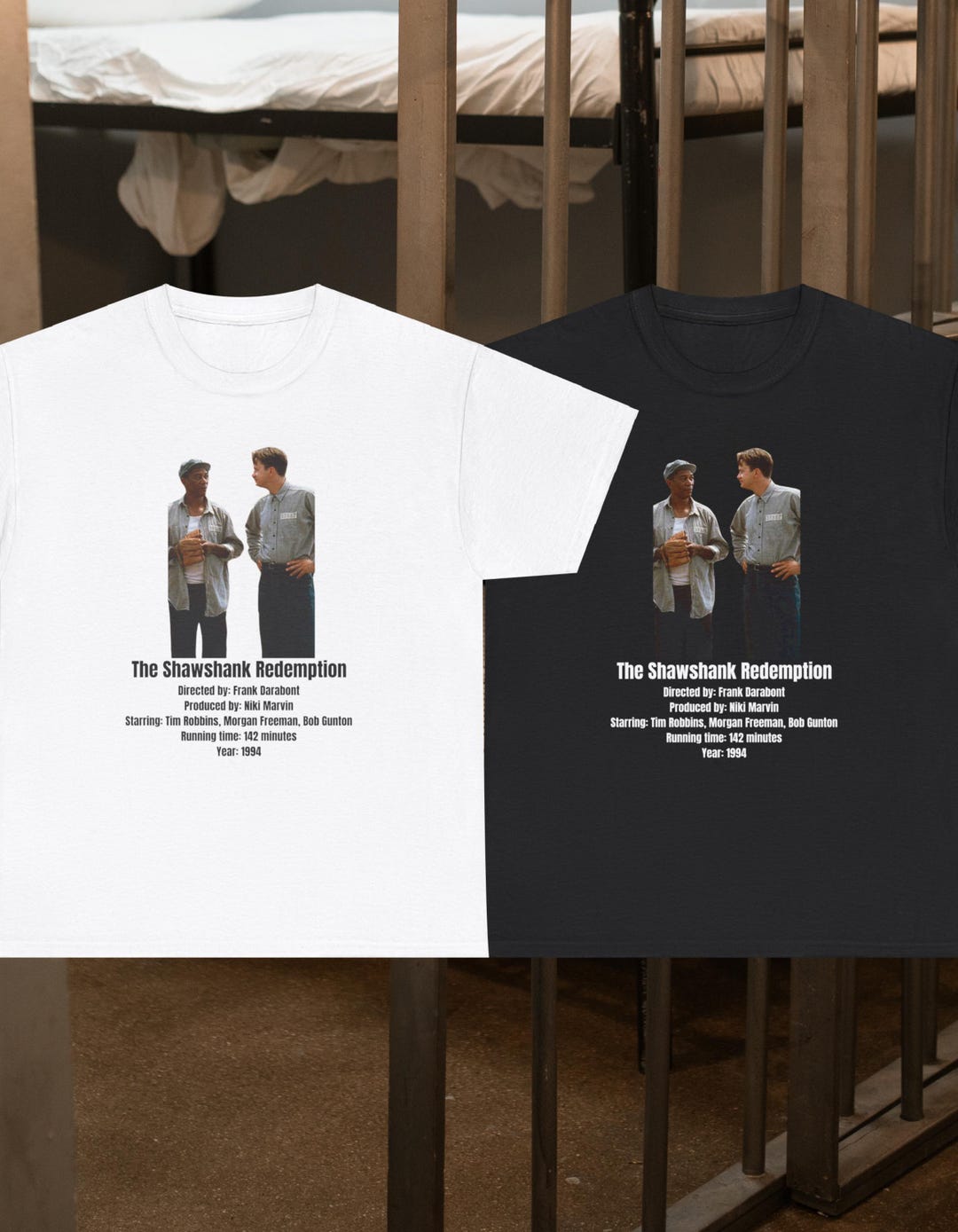 Shawshank Redemption Tee Unisex Heavy Cotton T-shirt for Movie Lovers ...