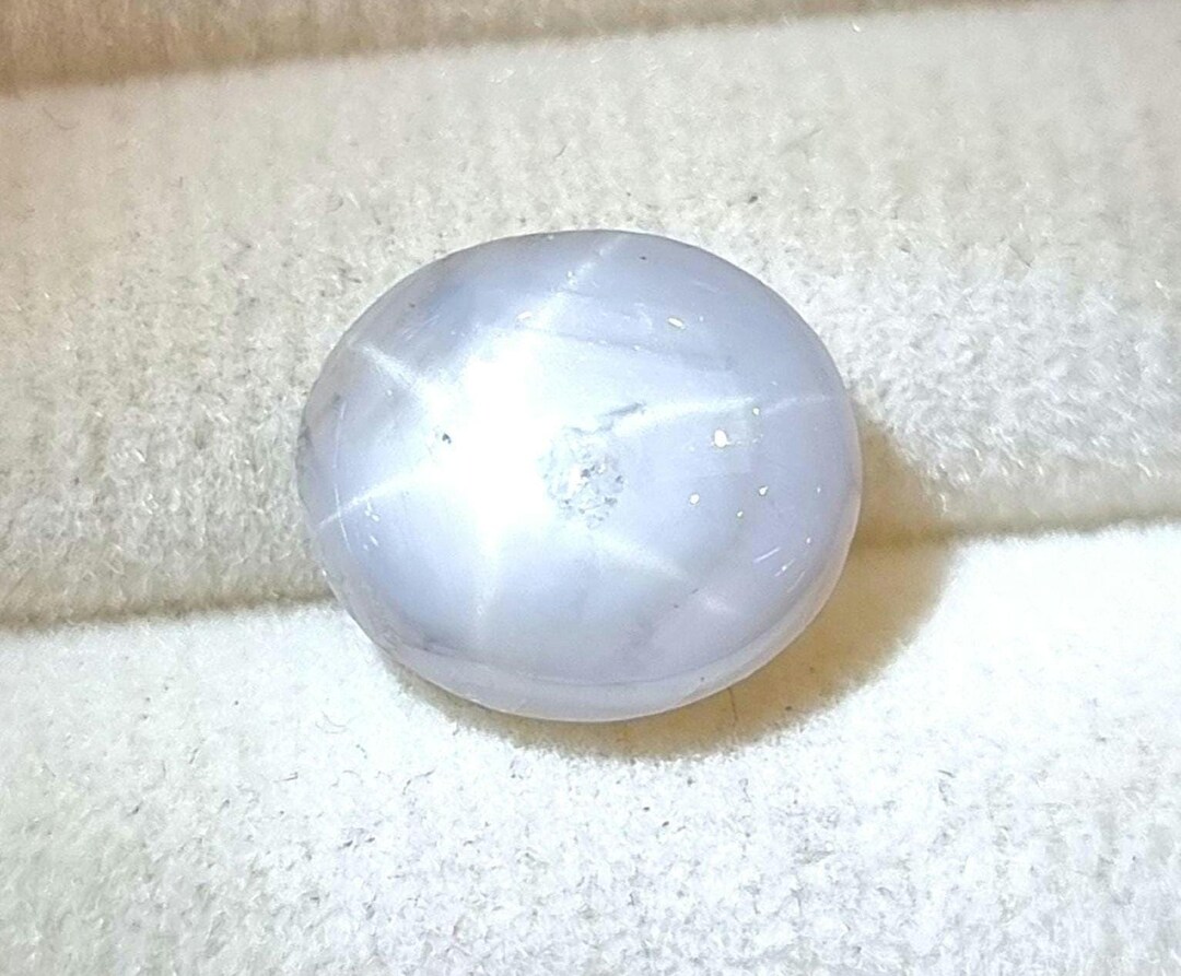 2.97 Carat Unheated Blue Gray Star Sapphire - Oval Loose Gemstone - Etsy