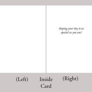 Birthday Greeting Card Simple and Elegant Design 5x7 A7 Folded - Etsy