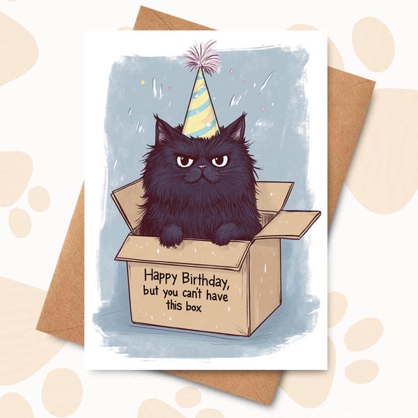 Grumpy Cat Card - Etsy