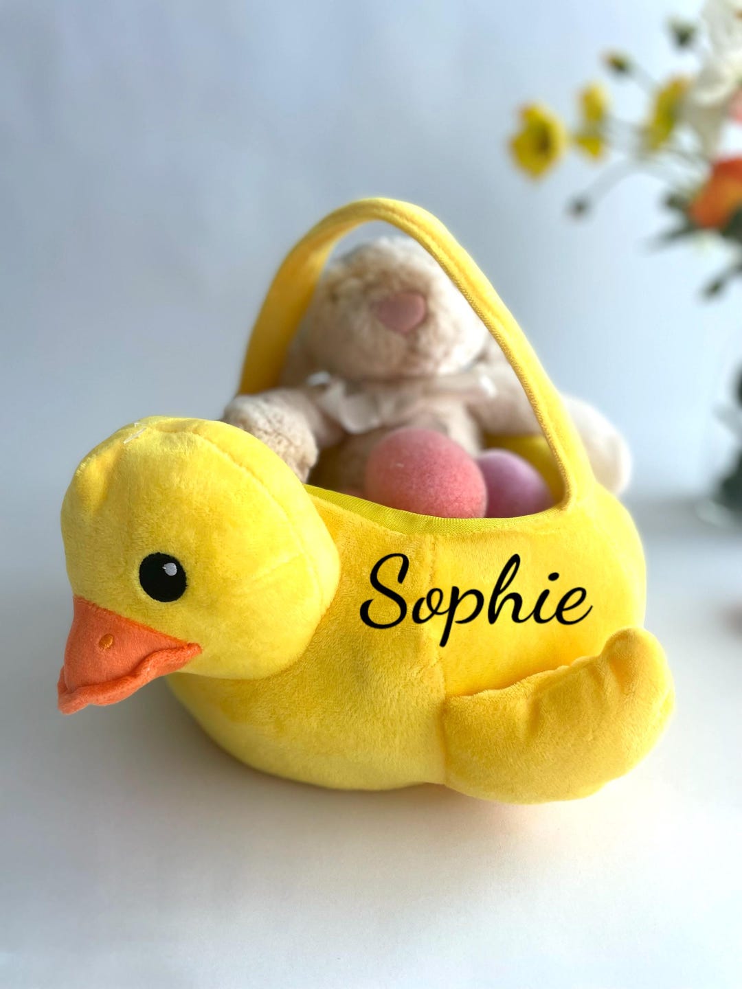 Easter Basket, Custom Easter Basket for Girls, Pink Basket, Unique ...