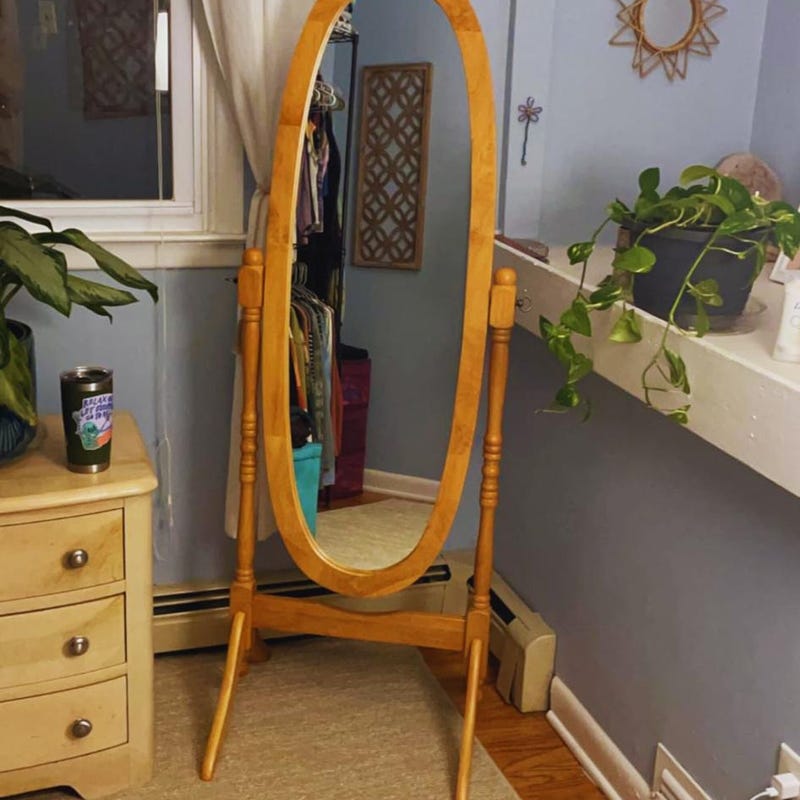 Antique Standing Mirror - Etsy