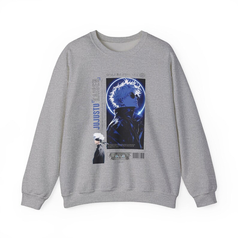 Satoru Gojo Minimalist Sweatshirt Anime Sweatshirt, Unisex Crewneck ...