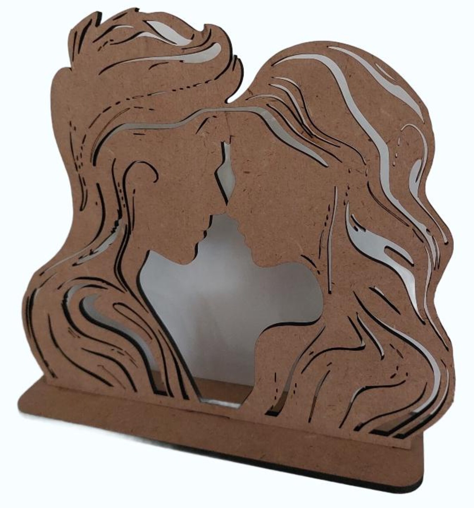 Lovers Silhouette Svg Pdf Dxf Laser Cut File Mdf 3mm Man Woman Boy Girl ...