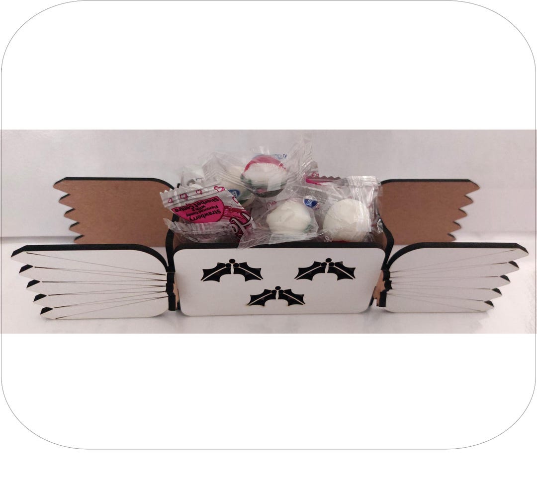 CHRISTMAS CRACKER Sgv Laser Cut File Dxf Table Decoration Sweets ...