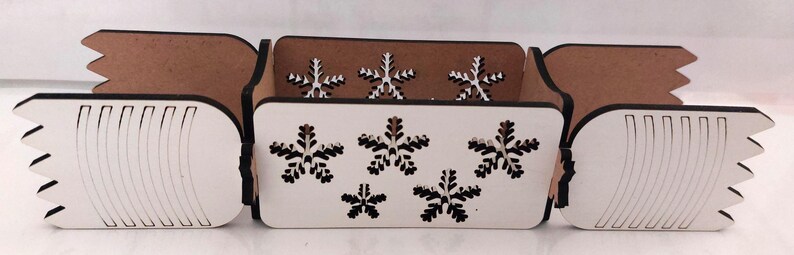 CHRISTMAS CRACKER Sgv Laser Cut File Dxf Table Decoration Sweets ...