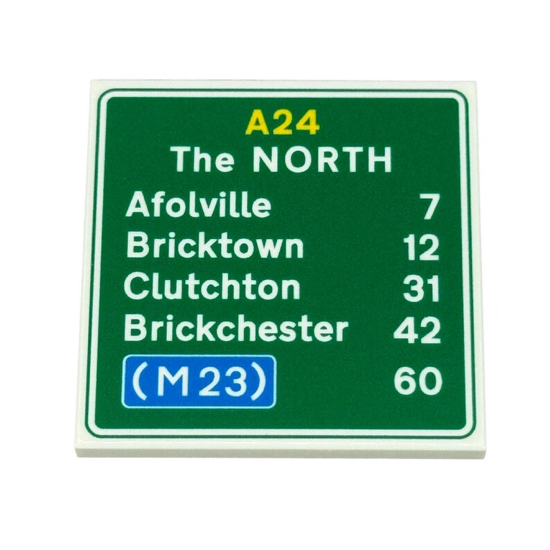 Road Signs Full Pack - Custom Printed Lego® Tiles. Set of 10 Tiles for ...