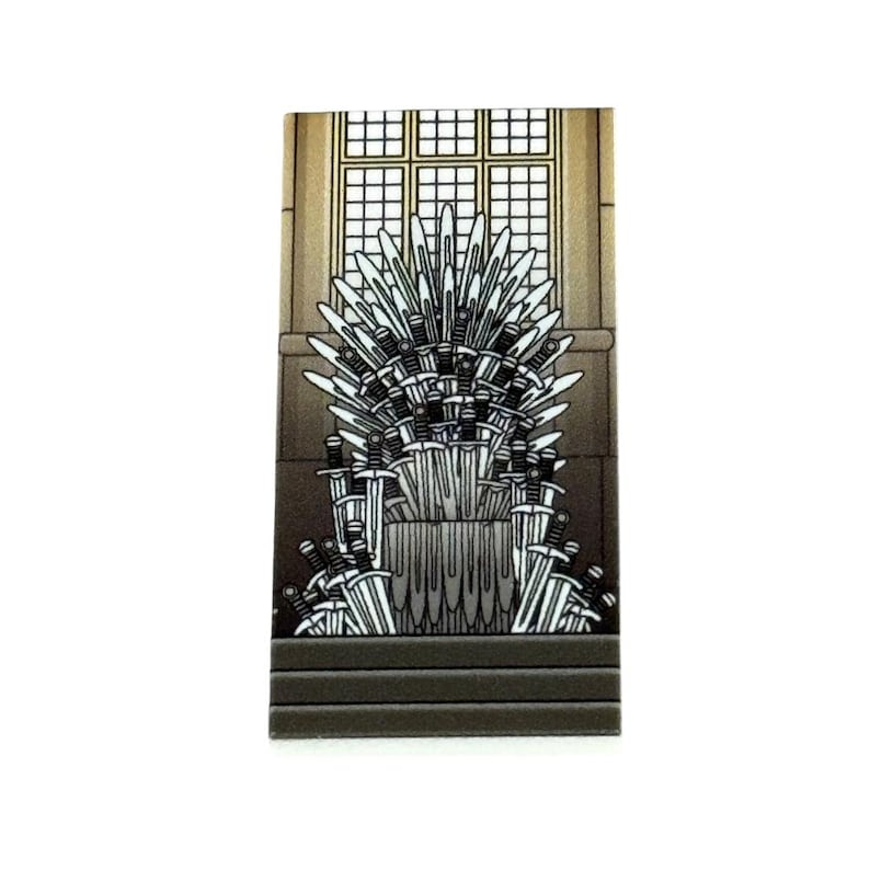 Iron Throne - Custom Printed Lego® 2x4 Tile. - Etsy