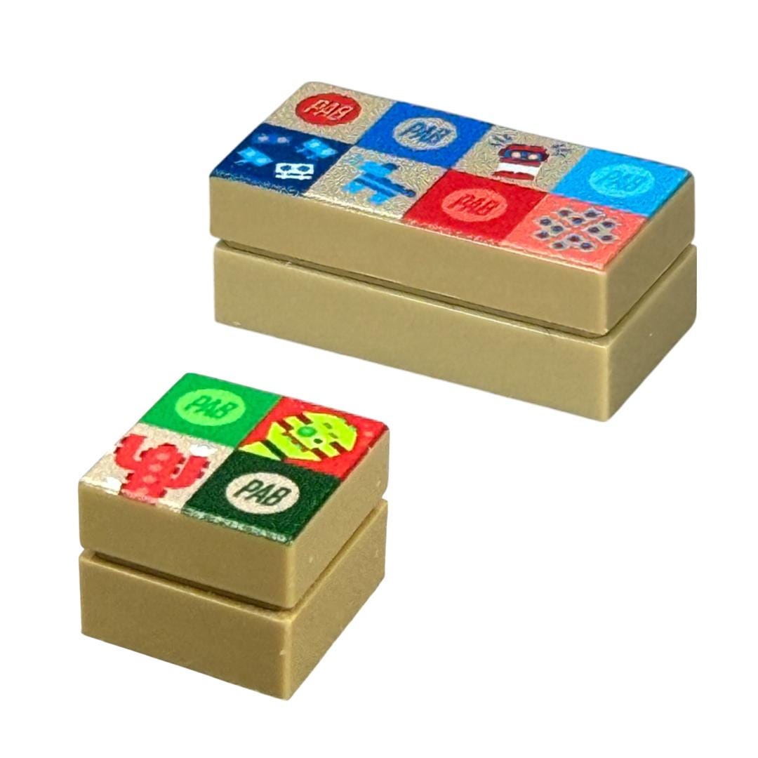 PAB Brick Box - Custom Printed Lego® 1x2 or 1x1 Tile and Plate. A ...