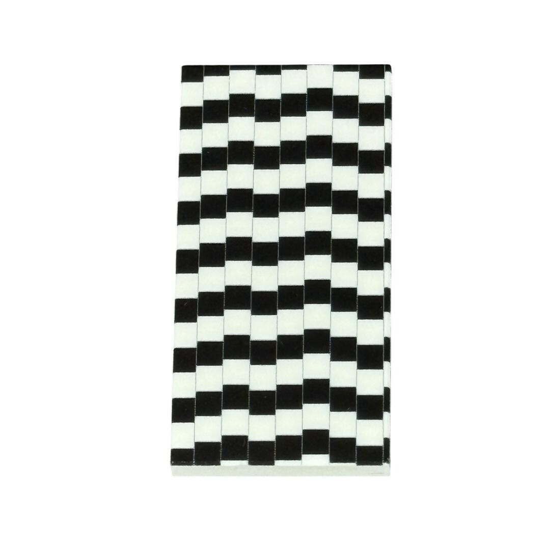 Optical Illusion - Wavy Lines - Custom Printed Lego® 2x4 Tile. - Etsy