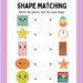 Shapes Learning Worksheet for Pre-k - Etsy
