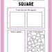 Shapes Learning Worksheet for Pre-k - Etsy