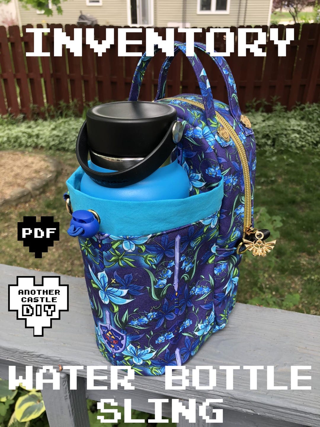 Inventory Water Bottle Sling PDF Sewing Pattern and Video Tutorial - Etsy