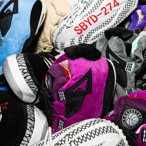 PlushSneakerSlippers - Etsy