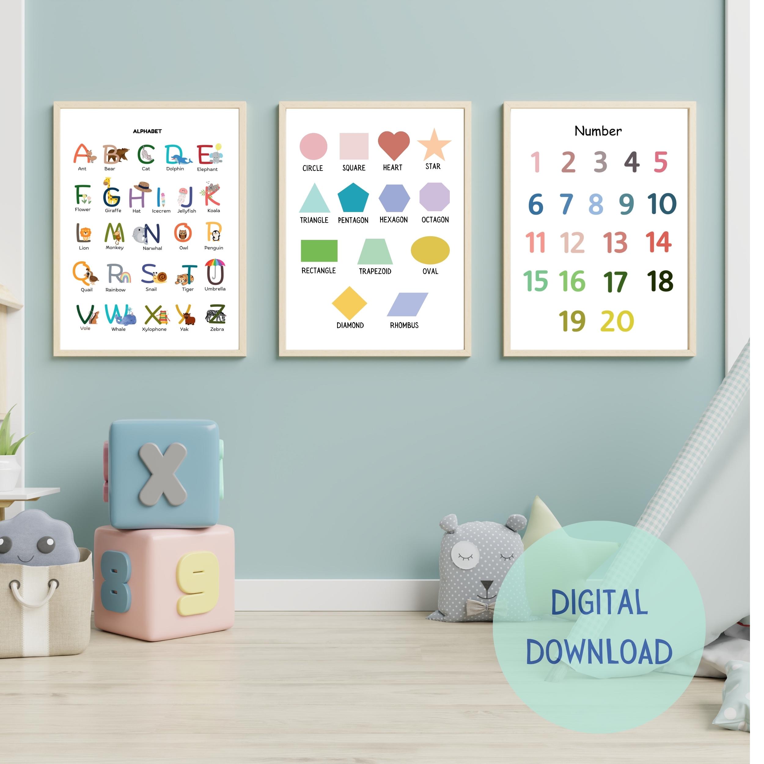 Shapes Poster, Shapes Educational Poster, Classroom Decor, Educational ...
