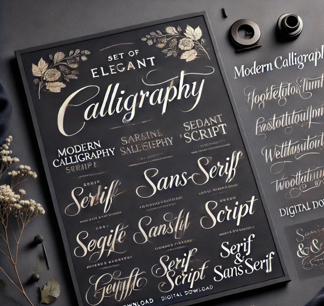 300+ Modern Fonts Calligraphics 2025 Font for Logo, Branding, Wedding ...
