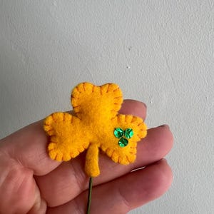 St. Patricks Day Felt Shamrock Picks Handmade Clover Decorations - Etsy