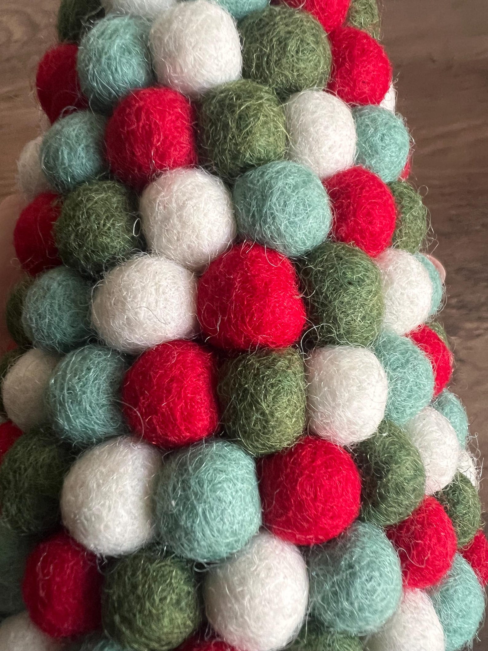 Handmade Felt Ball Christmas Tree Decor - 1cm Wool Felt Balls in ...