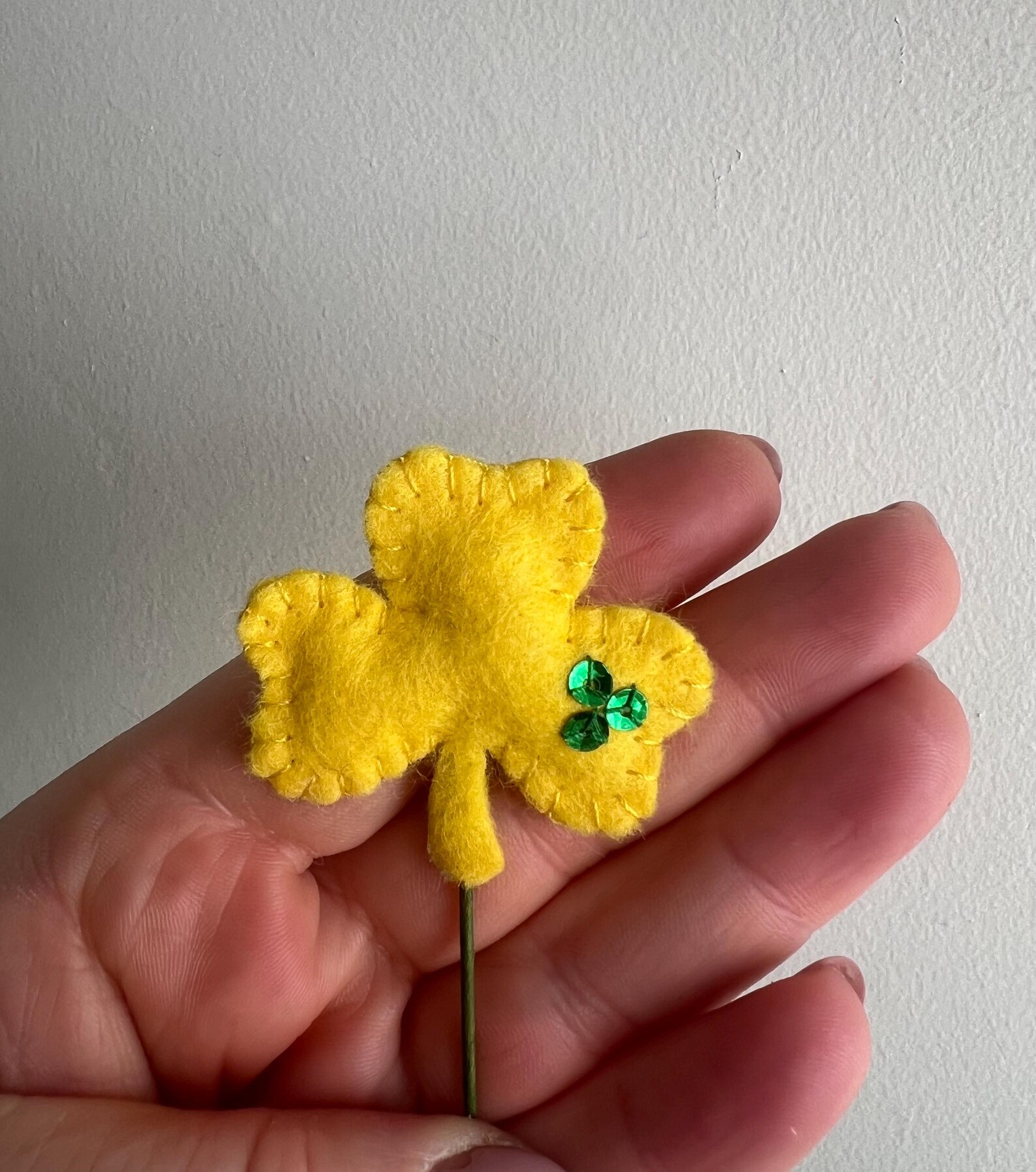 St. Patricks Day Felt Shamrock Picks Handmade Clover Decorations - Etsy