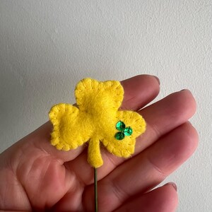 St. Patricks Day Felt Shamrock Picks Handmade Clover Decorations - Etsy