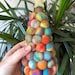 Colorful Felt Ball Christmas Tree – 2,5cm Wool Felt Balls in Rainbow ...