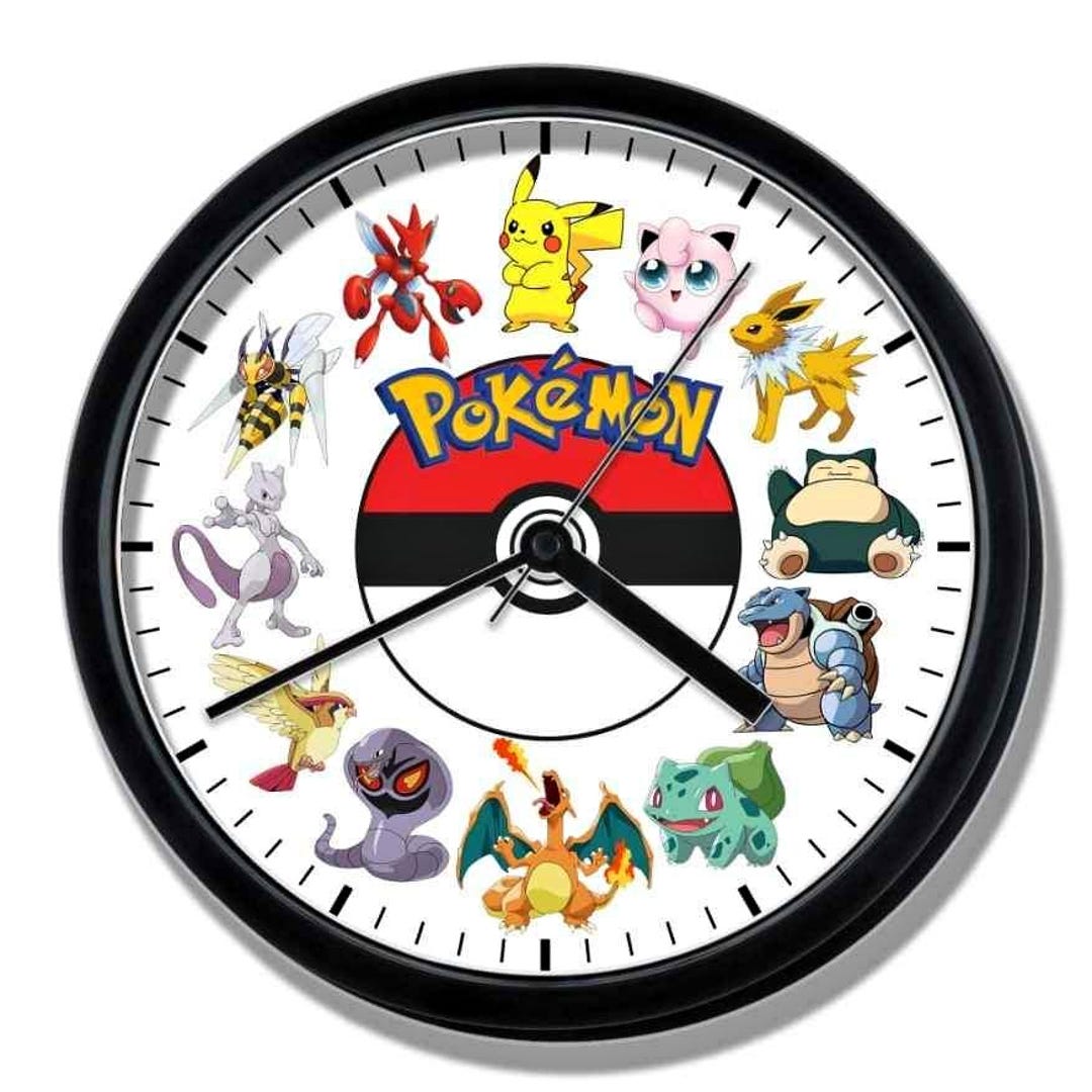 Pokémon Pikachu Clock Great Gift / Room Decor Wall Clock NEW - Etsy