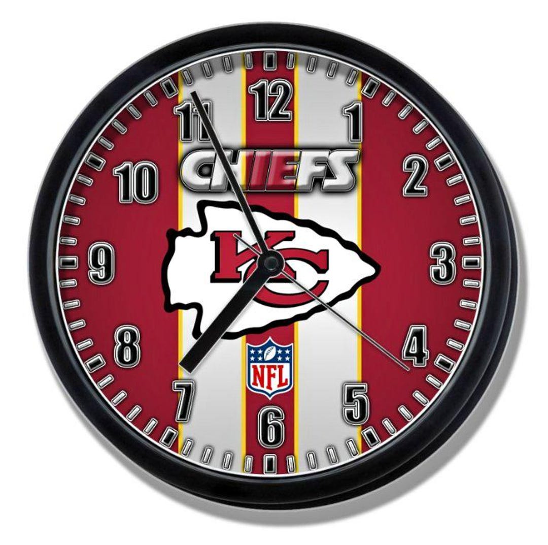 Kansas City Chiefs Football Great Gift / Room Decor Wall Clock NEW - Etsy