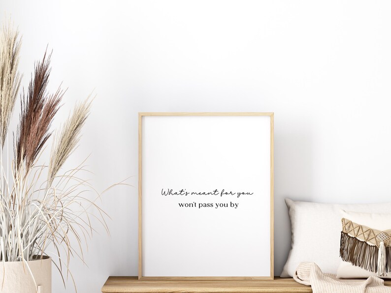 Affirmation Quotes, Home Decor, Minimalist, Typography Print ...